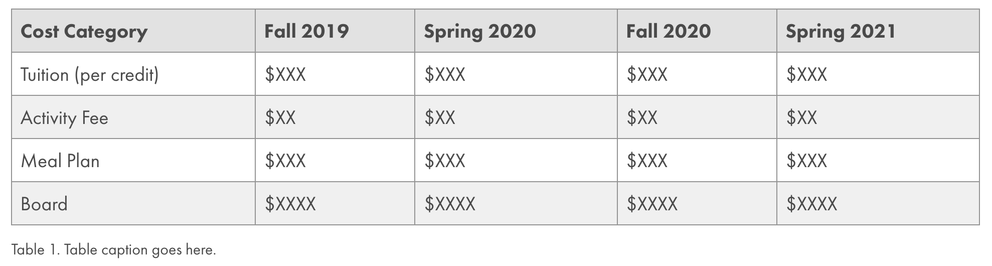 Informational | 1789 Handbook | Georgetown University